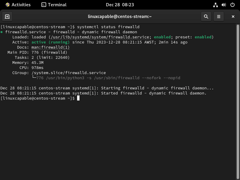 Як встановити Firewalld на CentOS Stream 9